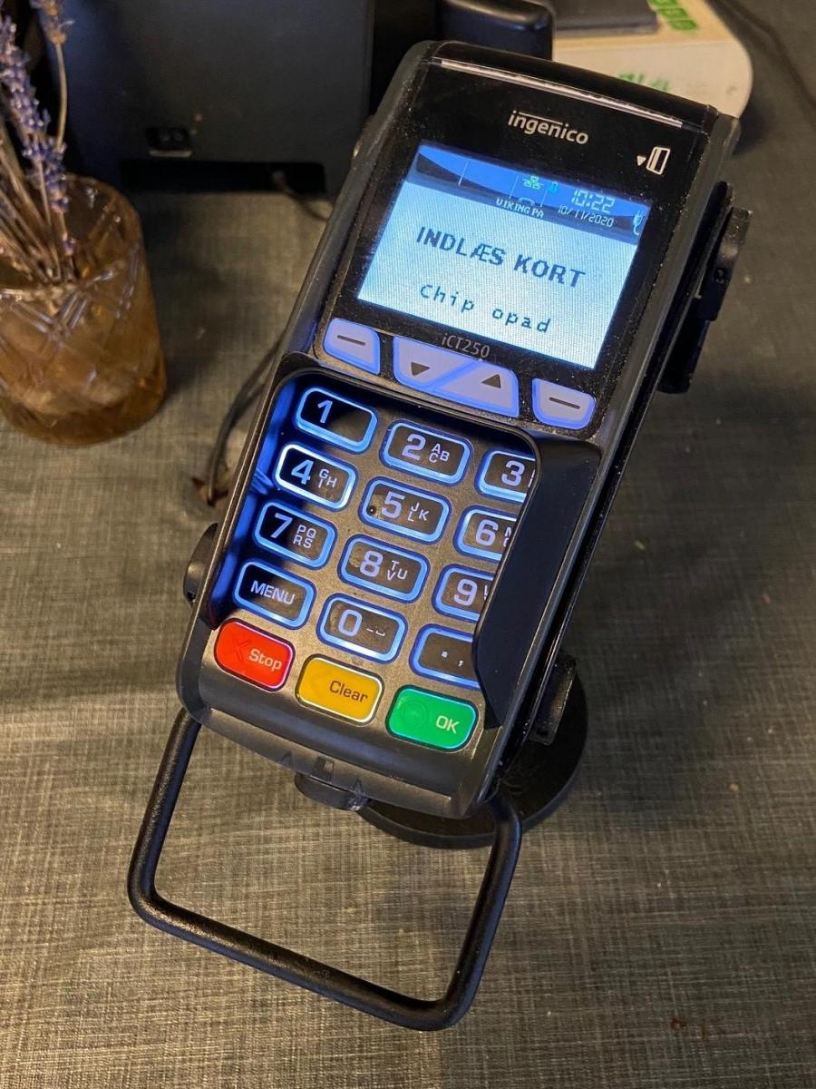 Dankort Terminal, ingenico ICT250 | KonkursKenneth